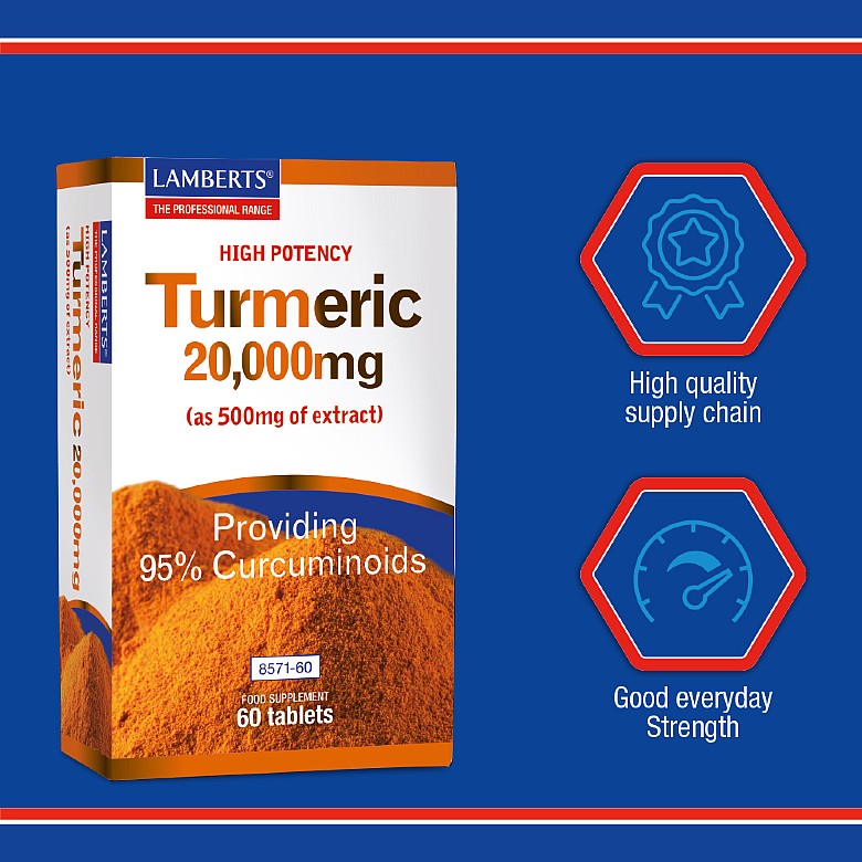 Turmeric 20,000mg | Turmeric | Lamberts Healthcare